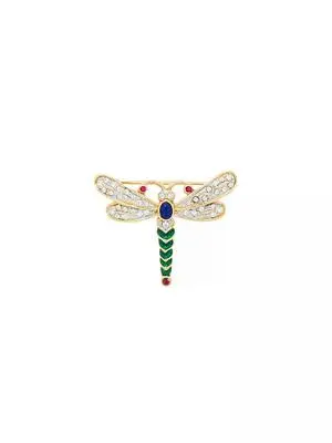 SUSAN CAPLAN 1970s Attwood & Sawyer Dragonfly Brooch - Gold