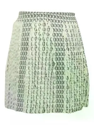 Alaïa Vertical Frill Detail Skirt
