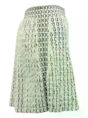 Alaïa Vertical Frill Detail Skirt