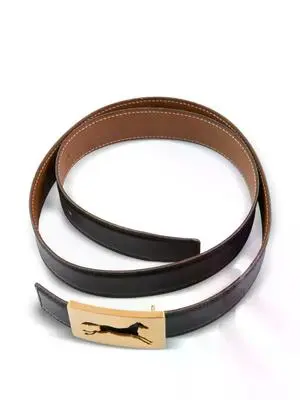 HERMÈS Hermès 1994 Horse-Buckle Leather Belt