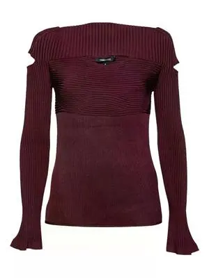Cushnie Ribbed Knit Top