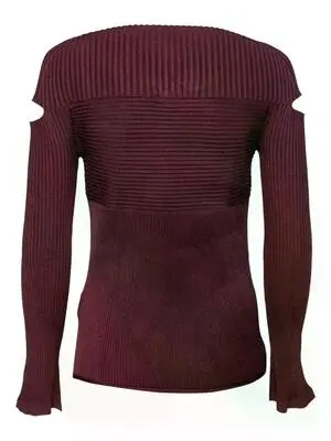 Cushnie Ribbed Knit Top
