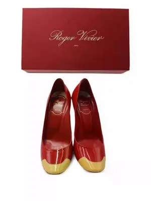 ROGER VIVIER Colour-block Leather Pumps