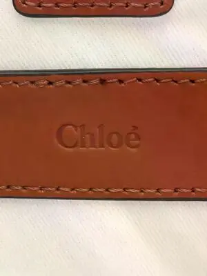 Chloé Canvas Tote Bag - White