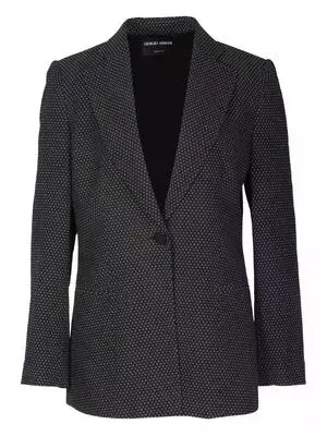 Giorgio Armani Polka-dot Single-breasted Blazer