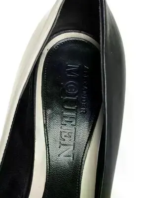 Alexander McQueen Peep-toe Leather Pumps