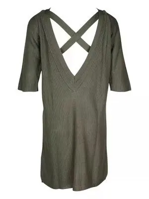 Hermès Crew-neck Silk Dress