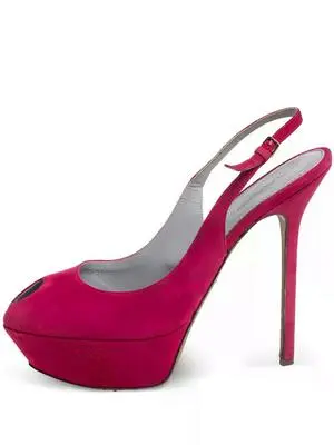 SERGIO ROSSI 140mm Suede Platform Pumps