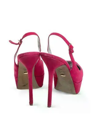 SERGIO ROSSI 140mm Suede Platform Pumps
