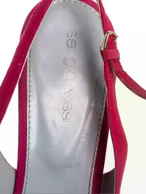 SERGIO ROSSI 140mm Suede Platform Pumps