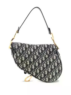 Dior Saddle Handbag Oblique Canvas Medium - Blue