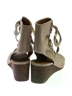 Chloé 55mm Lace-up Wedge Sandals