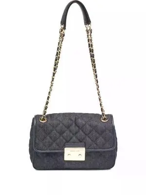 Michael Kors Sloan Quilted Denim Shoulder Bag