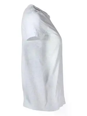 Max Mara Logo-embroidered T-shirt - Grey