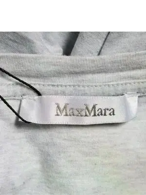 Max Mara Logo-embroidered T-shirt - Grey