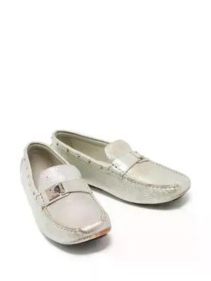 LOUIS VUITTON Metallic Loafers