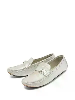 LOUIS VUITTON Metallic Loafers