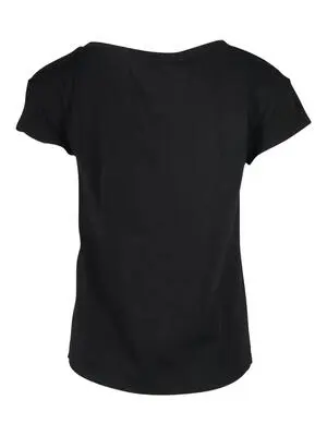 Moschino Cotton T-shirt With Heart Print - Black