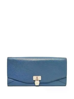 AIGNER Textured Flap Wallet - Blue