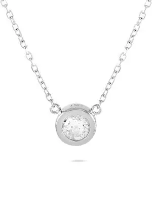 LB EXCLUSIVE 14k White Gold Diamond Necklace - Silver
