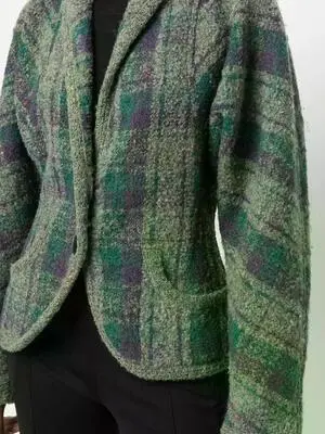 Missoni 1980s Plaid Jacket With Balloon Sleeves