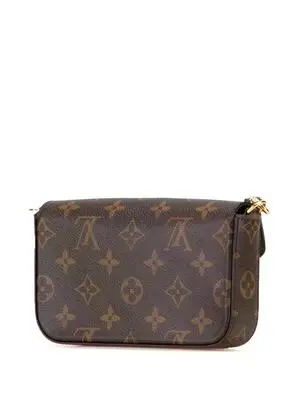 LOUIS VUITTON Monogram Felicie Strap And Go Crossbody Bag - Brown