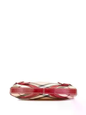 Burberry Supernova Check Coated Canvas Larkin Hobo Bag - Brown