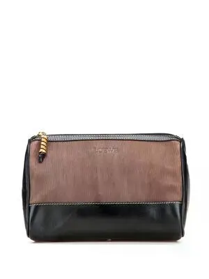 Loewe Velazquez Leather Pouch - Black