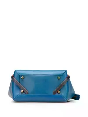 Celine 2015 Mini Tricolor Belt Bag Satchel - Blue