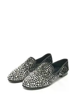 GIUSEPPE ZANOTTI Marvin Crystal-embellished Loafers