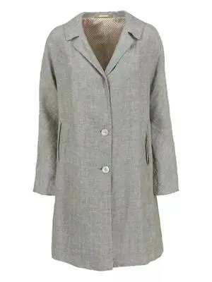 Massimo Alba Herringbone Linen Coat