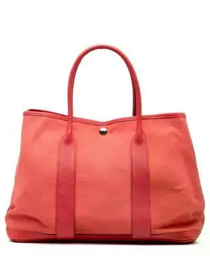 Hermès Toile And Negonda Garden Party 36 Tote - Pink