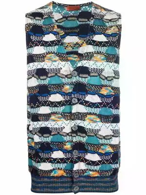 Missoni 2000s Abstract-knit Waistcoat