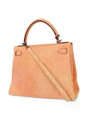 Hermès 2002 Kelly 28 Retourne Handbag - Orange