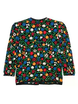 Saint Laurent Pre-owned 1960s Floral-print Jacket