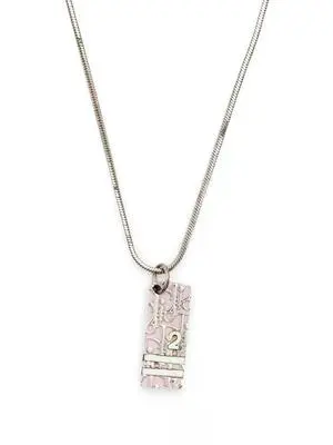Dior 2000s Trotter Pendant Necklace - Silver