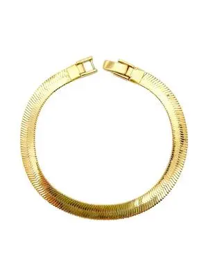 JENNIFER GIBSON JEWELLERY 1980s Snake-link Bracelet - Gold