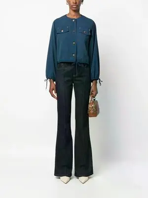 JEAN PAUL GAULTIER 1980s Collarless Buttoned Blouse