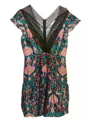 Sandro Lace Bird Print Dress