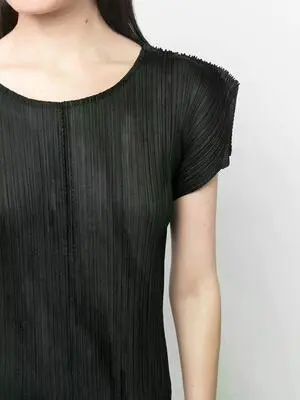 Issey Miyake 2000s Pleated A-line Midi Dress