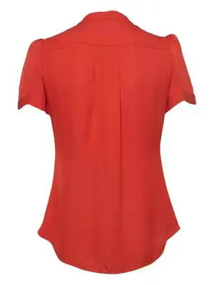 Carolina Herrera Pleated Silk Top
