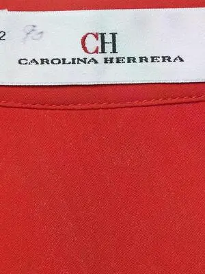 Carolina Herrera Pleated Silk Top