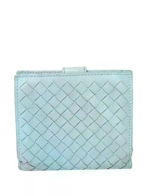 Bottega Veneta 2024 Intrecciato Wallet - Blue