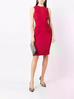 Dior 2010s Ruched Fitted Dress