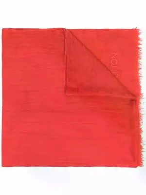 LOUIS VUITTON 2010s Frayed Cashmere Shawl - Red