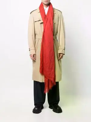 LOUIS VUITTON 2010s Frayed Cashmere Shawl