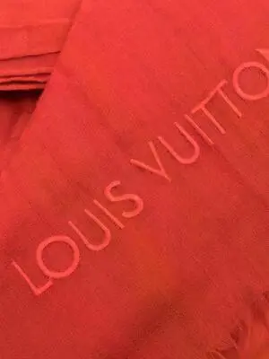 LOUIS VUITTON 2010s Frayed Cashmere Shawl