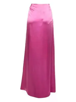 Valentino Garavani Silk Draped Maxi Skirt