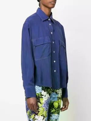 Gucci 1990s Contrast-stitch Silk Shirt