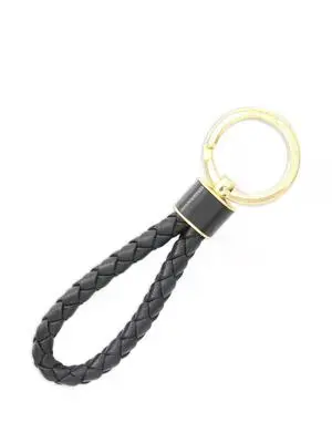 Bottega Veneta Intrecciato Key Ring - Black